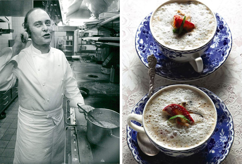 Il cappuccino di brodo di funghi: la ricetta senza tempo di Alain ...