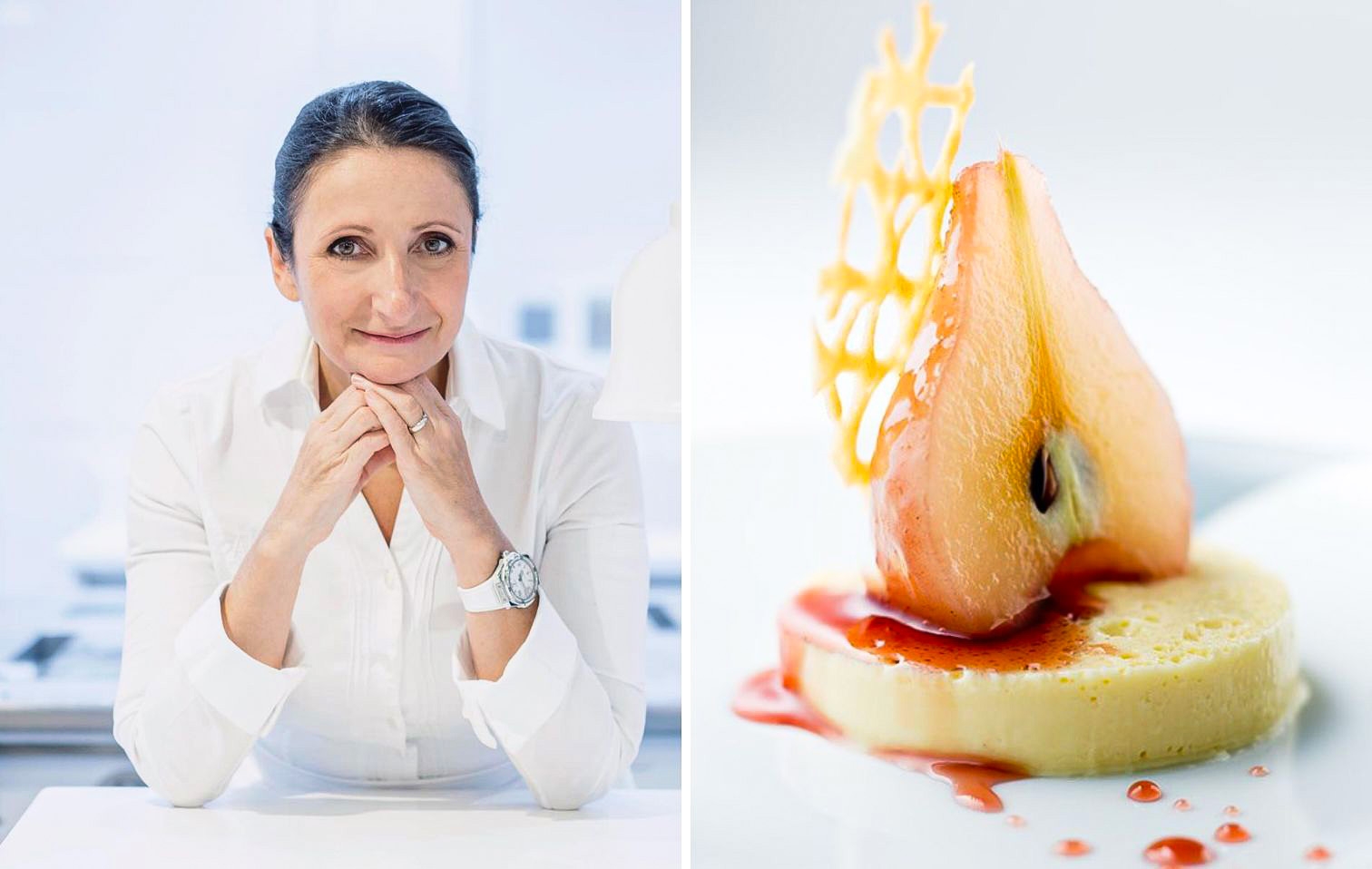 Pera affogata: come farla secondo Anne-Sophie Pic, la chef più stellata ...