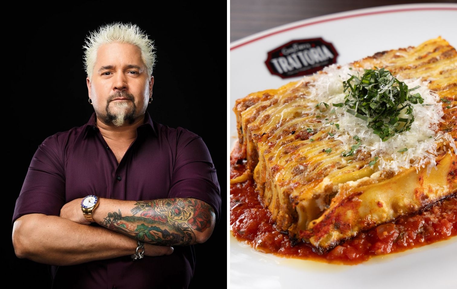 Guy Fieri, the American Chef Revisits Lasagna: "Mine Has 70 Layers and ...
