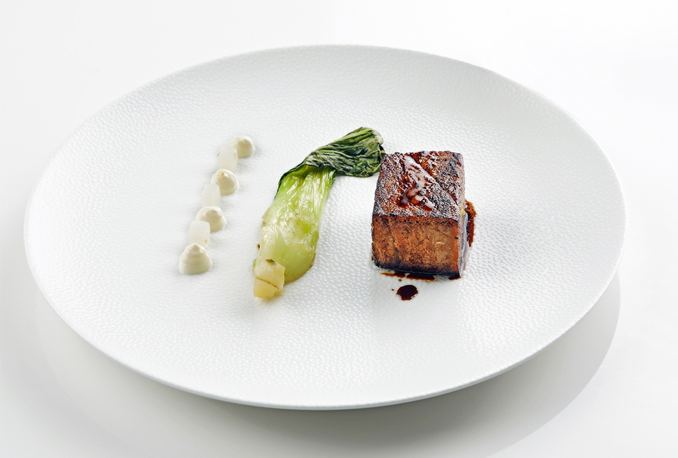 Ricetta Ventresca di tonno con Aceto Balsamico di Modena IGP, daikon, emulsione all'arancia ...